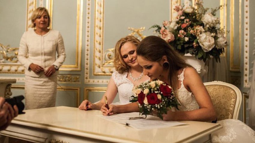 Two Russian Brides Found a Way to Legally Marry in Russia