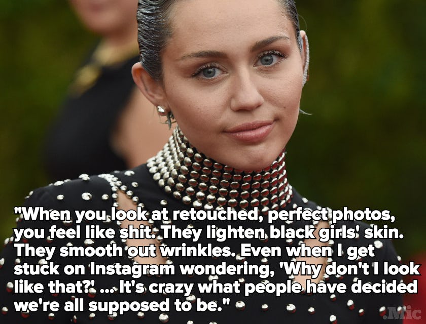Miley Cyrus Has a Powerful Message Against Society's Beauty Standards