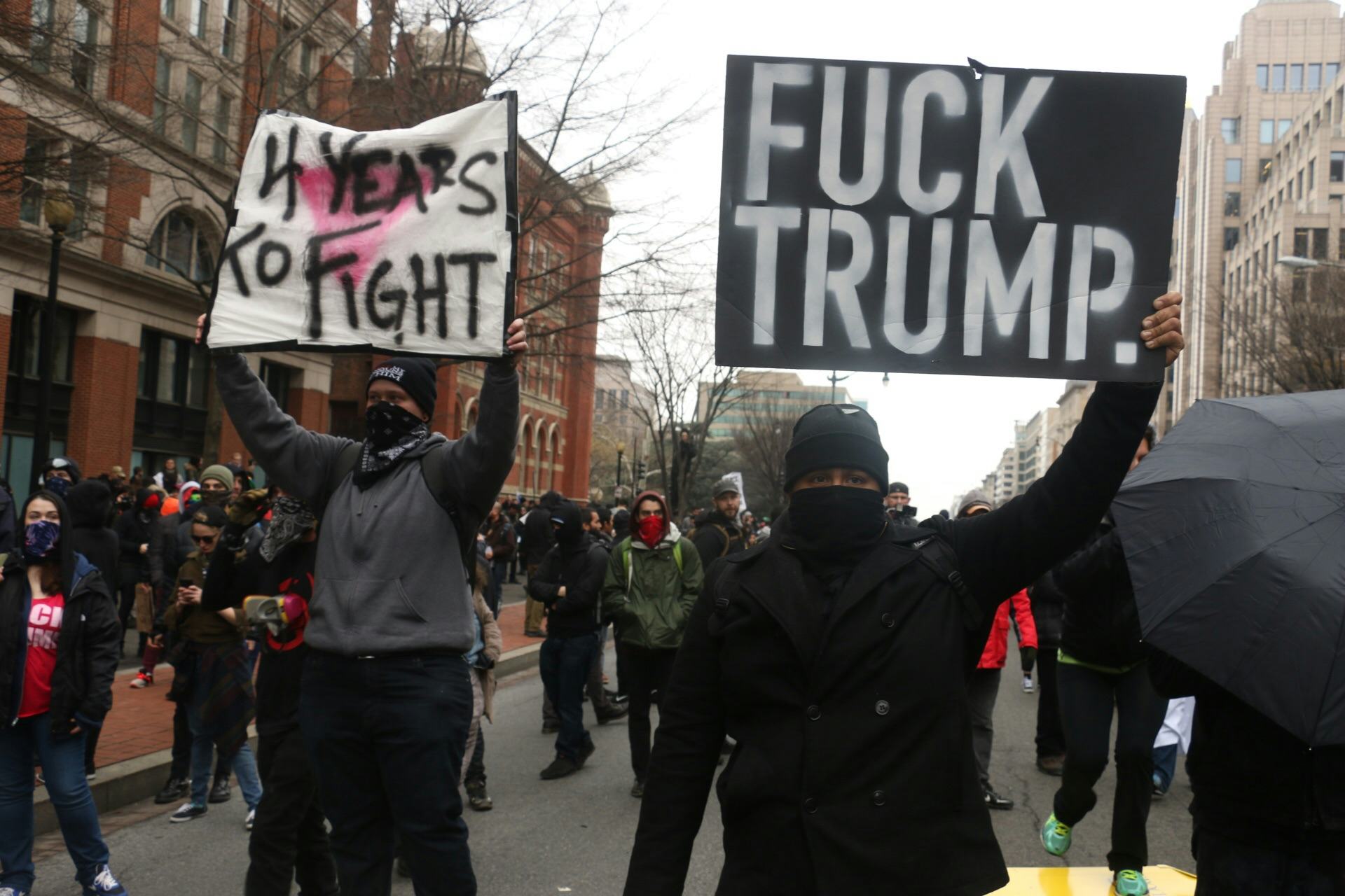 Photos capture the moment anarchist protesters clashed with police at ...