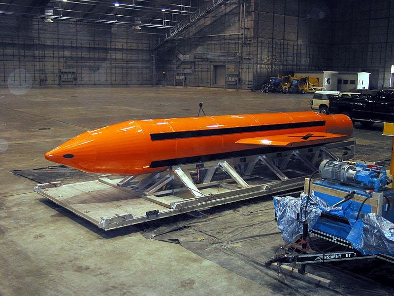 What is a "MOAB" bomb? Size, cost and video of the US' largest non ...