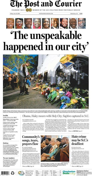 This Charleston Newspaper Had Perfect Response To The Charleston Church