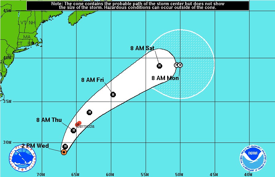 Hurricane Nicole 2016: Path, trajectory and where it is headed next