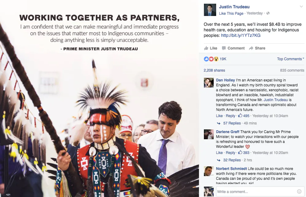 Justin Trudeau Takes a Powerful Stand for Canada's Indigenous Peoples