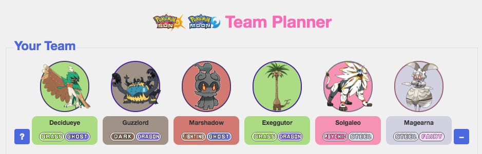 'Pokémon Sun and Moon' Team Planner: Pokédex tool lets you create the ...